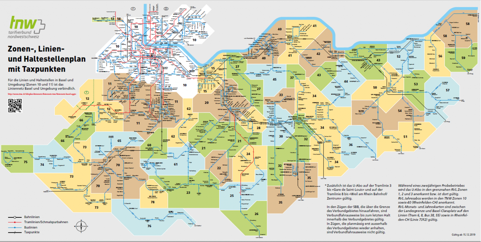 Tarifverbund Nordwestschweiz Zonen Syracuse