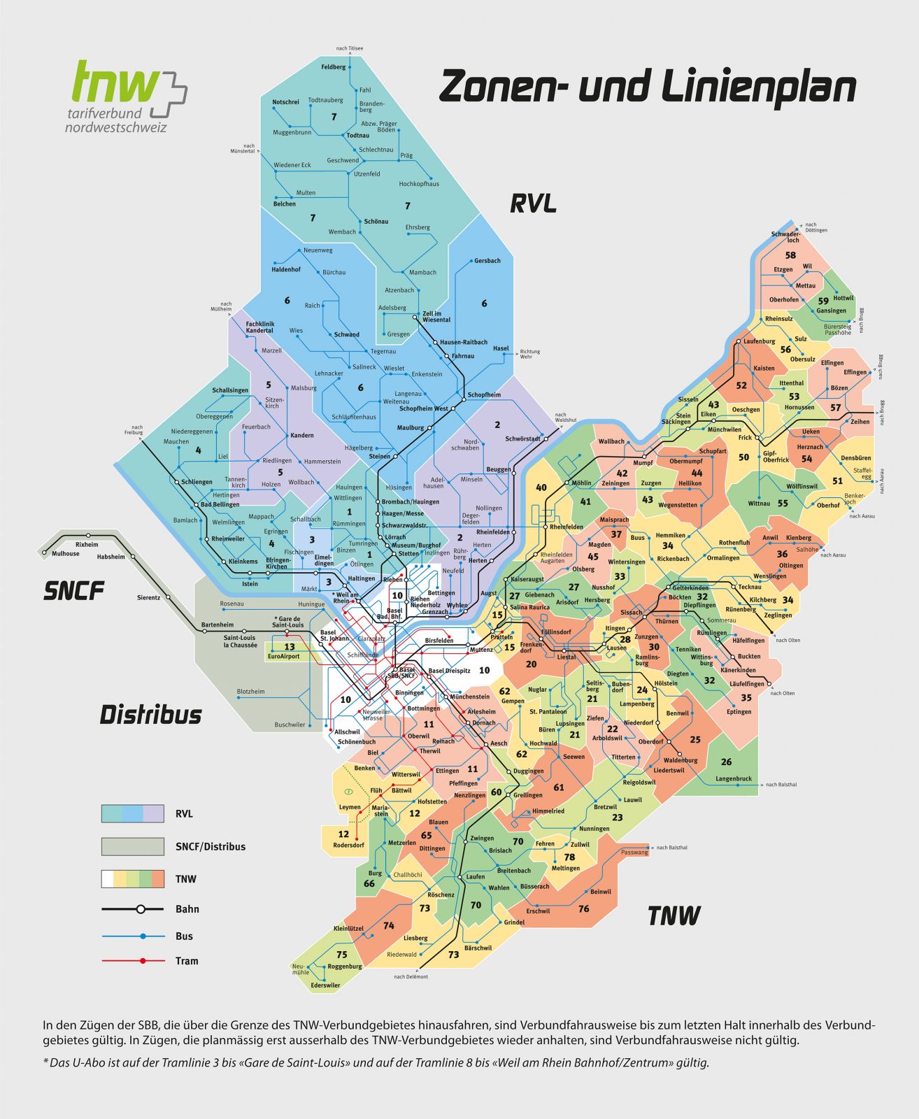 Tarifverbund Nordwestschweiz Zonen Syracuse